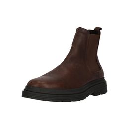 Stiefelette Clarks "Badbury Easy", Herren, Gr. 41,5, braun, Kunstfaser, Leder, Schuhe Stiefelette, mit weichen Polsterungen