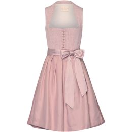Kr&uuml;ger Kr&uuml;ger Collection Midi Dirndl mit Strukturmieder Ros&eacute; (Gr&ouml;&szlig;e: 44)