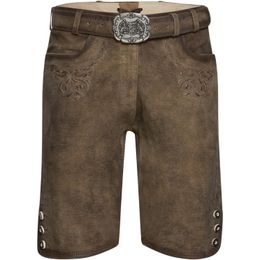 Almsach Kurze Lederhose Braun (Gr&ouml;&szlig;e: 34)