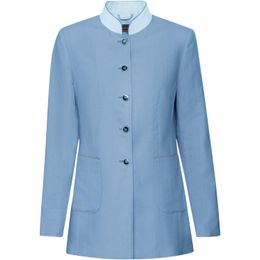 WHITE LABEL Gehrock mit Stehkragen Bleu/Gr&uuml;n (Gr&ouml;&szlig;e: 46)
