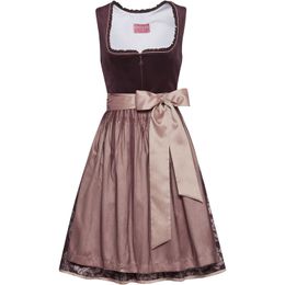 Kr&uuml;ger Dirndl Kr&uuml;ger Madl Midi Dirndl Joelina Bordeaux (Gr&ouml;&szlig;e: 38)
