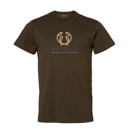 Chevalier T-Shirt Logo Leather Brown (Gr&ouml;&szlig;e: S)