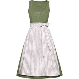 Almsach Midi-Dirndl Hellgr&uuml;n/Ecru (Gr&ouml;&szlig;e: 38)