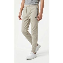 Jogginghose name it "NKMVIMO f&uuml;r Jungen mit B&uuml;ndchen und Stretchkomfort", M&auml;dchen, Gr. 140, N-Gr, beige (pure cashmere), Sweatware, Obermaterial: 60% Baumwolle, 40% Polyester, unifarben, regular fit kn&ouml;chellang, Hosen Jogginghose, unifarben, casual, regular fit, Baumwollmischung, Rundhals