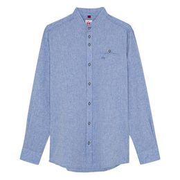 Spieth & Wensky Spieth & Wensky Stehkragenhemd Filsum Blau (Gr&ouml;&szlig;e: M)