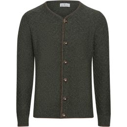 Almsach Zopfstrickjacke Khaki (Gr&ouml;&szlig;e: L)