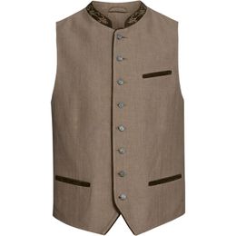 Almsach Leinenweste Khaki (Gr&ouml;&szlig;e: 50)
