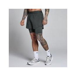 Myprotein MP Herren Hybrid 5 2-in-1 Shorts - Schwarz Verwaschen - XXL