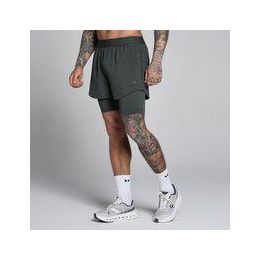 Myprotein MP Herren Hybrid 5 2-in-1 Shorts - Schwarz Verwaschen - XXXL