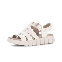 Plateausandaletten Gabor "Plateau Sandale", Damen, Gr. 37,5, creme, Schuhe