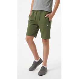 Sweatshorts name it "NKMVIMO SWE SHORTS BRU NOOS", Jungen, Gr. 98, N-Gr, gr&uuml;n (rifle gr&uuml;n), Sweatware, Obermaterial: 60% Baumwolle, 40% Polyester, unifarben, regular fit kurz, Hosen Sweatshorts, Baumwollmischung, Umschlagsaum, Rei&szlig;verschlusstaschen