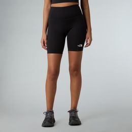 Radlerhose The North Face "W FLEX 8IN TIGHT", Damen, Gr. M, N-Gr, tnf schwarz, Obermaterial: 77% Polyester, 23% Elasthan, Hosen Radlerhose, sportlicher Stil, bequeme Passform