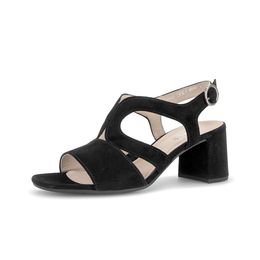 Riemchensandale Gabor "Riemchensandale", Damen, Gr. 41, schwarz, Schuhe Riemchensandale