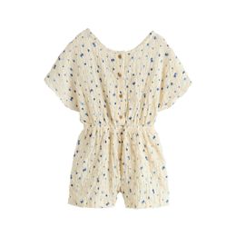 next Overall M&auml;dchen Gr&ouml;&szlig;e 98 ecru / blau / pastellblau