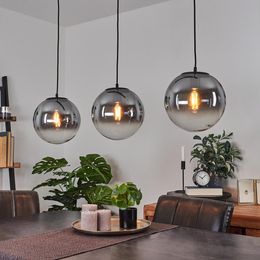 hofstein Cercado Pendelleuchte Schwarz, 3-flammig