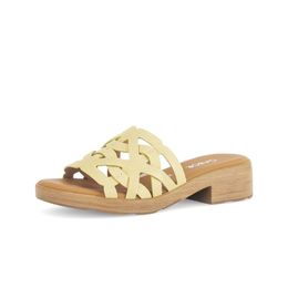 Pantolette Gabor "Pantolette", Damen, Gr. 39, gelb, Schuhe Pantolette