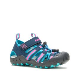 Outdoorsandale Kamik "CRAB", Kinder, Gr. 31, bunt (petrol, rosa), Synthetik, Textil, Schuhe Outdoorsandale
