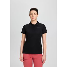 Poloshirt Icepeak "BAYARD", Damen, Gr. L, schwarz (basic schwarz), Obermaterial: 100% Polyester, Shirts, sportlicher Stil, aus Polyester, schnelltrocknend, pflegeleicht