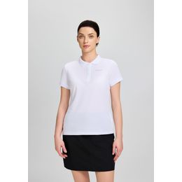 Poloshirt Icepeak "BAYARD", Damen, Gr. L, wei&szlig; (optic wei&szlig;), Obermaterial: 100% Polyester, Shirts, sportlicher Stil, aus Polyester, schnelltrocknend, pflegeleicht