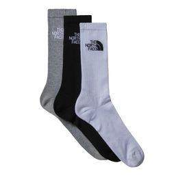 Sportsocken The North Face "MULTI SPORT CUSH CREW SOCK 3P", Damen, Gr. XS, schwarz, Materialmix, unifarben, Socken Sportsocken, mit gezielten Bel&uuml;ftungszonen, elastischer Materialmix