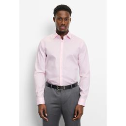 Businesshemd OLYMP "OLYMP No. Six, super slim, Kent mit extra langem Arm", Herren, Gr. 39, Normaler Arm, ros&eacute;, 97% Baumwolle, 3% Elastolefin, Hemden