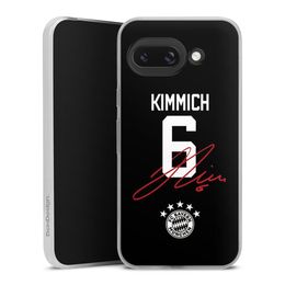 DeinDesign Google Pixel 9a Handy Slim Case Silikon Handyh&uuml;lle transparent H&uuml;lle extra d&uuml;nn Fcb Fc Bayern M&uuml;nchen Kimmich Silikon Slim Case
