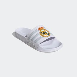 Badesandale adidas Sportswear "ADILETTE SHOWER Real Madrid", Herren, Gr. 48,5, wei&szlig; (cloud wei&szlig;, lgh solid grau, lgh solid grau), Synthetik, Schuhe, Badelatschen