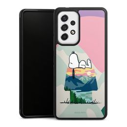 DeinDesign Galaxy A53 5G Handy Gallery Case Handyh&uuml;lle 9H Geh&auml;rtetes Glas R&uuml;ckseite H&uuml;lle Official Licensed Product Snoopy Peanuts Gallery Case