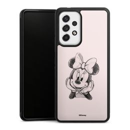 DeinDesign Galaxy A53 5G Handy Gallery Case Handyh&uuml;lle 9H Geh&auml;rtetes Glas R&uuml;ckseite H&uuml;lle Disney Minnie Mouse Official Licensed Product Gallery Case