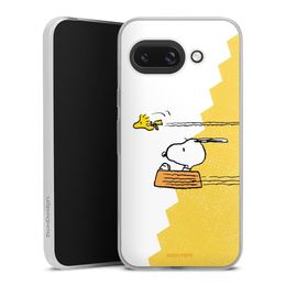 DeinDesign Google Pixel 9a Handy Slim Case Silikon Handyh&uuml;lle transparent H&uuml;lle extra d&uuml;nn Snoopy Peanuts Children Silikon Slim Case