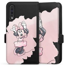 DeinDesign Galaxy A50 Handy Klapph&uuml;lle Handyh&uuml;lle aus Kunst Leder schwarz Flip Case Motiv Ohne Hintergrund Disney Sideflip mit Lasche