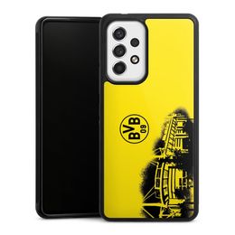DeinDesign Galaxy A53 5G Handy Gallery Case Handyh&uuml;lle 9H Geh&auml;rtetes Glas R&uuml;ckseite H&uuml;lle Stadium Bvb Borussia Dortmund Gallery Case