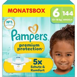 Pampers Windeln Premium Protection Gr. 6 Extra Large (13+ kg) Monatsbox