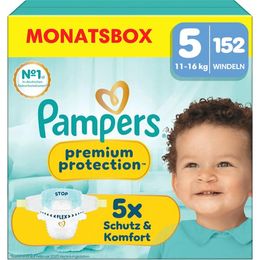Pampers Windeln Premium Protection Gr. 5 Junior (11-16 kg) Monatsbox