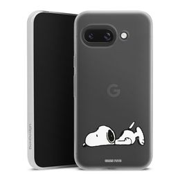 DeinDesign Google Pixel 9a Handy Slim Case Silikon Handyh&uuml;lle transparent H&uuml;lle extra d&uuml;nn Official Licensed Product Snoopy Peanuts Silikon Slim Case