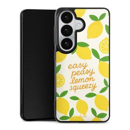 DeinDesign Galaxy S26 Handy Slim Case extra d&uuml;nn Silikon Handyh&uuml;lle schwarz H&uuml;lle Spruch Statement Lemon Silikon Slim Case