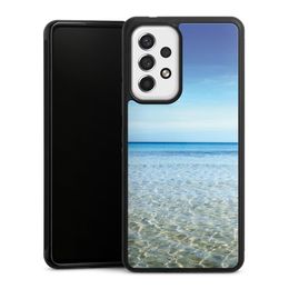 DeinDesign Galaxy A53 5G Handy Gallery Case Handyh&uuml;lle 9H Geh&auml;rtetes Glas R&uuml;ckseite H&uuml;lle Urlaub Ocean Sky Gallery Case