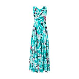 Vera Mont Kleid Damen Gr&ouml;&szlig;e 46 cyanblau / dunkelblau / hellpink / wei&szlig; Sommerkleid