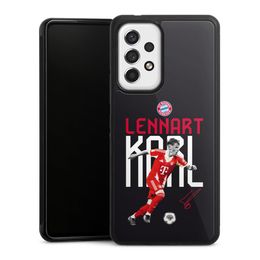 DeinDesign Galaxy A53 5G Handy Gallery Case Handyh&uuml;lle 9H Geh&auml;rtetes Glas R&uuml;ckseite H&uuml;lle Fcb Lennart Karl Official Licensed Product Gallery Case