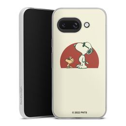 DeinDesign Google Pixel 9a Handy Slim Case Silikon Handyh&uuml;lle transparent H&uuml;lle extra d&uuml;nn Snoopy Official Licensed Product Kindheit Silikon Slim Case
