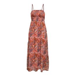 Only Kleid 'ONLElena' Damen Gr&ouml;&szlig;e 44 royalblau / dunkelorange / hellrot / dunkelrot Sommerkleid