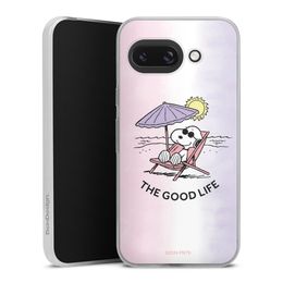 DeinDesign Google Pixel 9a Handy Slim Case Silikon Handyh&uuml;lle transparent H&uuml;lle extra d&uuml;nn Snoopy Official Licensed Product Peanuts Silikon Slim Case
