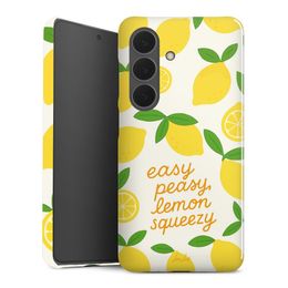 DeinDesign Galaxy S26 Handy Premium Case Smartphone Handyh&uuml;lle Schutzh&uuml;lle gl&auml;nzend Spruch Statement Lemon Premium Case