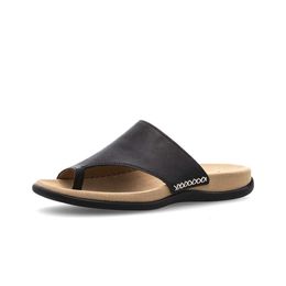 Zehentrenner Gabor "Zehentrenner", Damen, Gr. 38, schwarz, Schuhe Zehentrenner