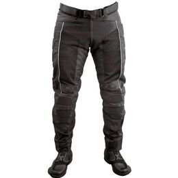 Motorradhose Roleff "Racewear Mesh" Gr. L, schwarz, Hosen, L, N-Gr, Mesh, Obermaterial: 100% Polyester. Innenfutter: 100% Polyester, Mit herausnehmbaren Protektoren am Knie