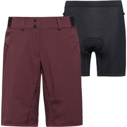 Vaude Loamer Fahrradshorts Damen - Gr&ouml;&szlig;e 38 - rot