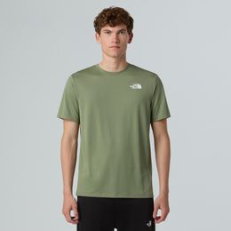 Funktionsshirt The North Face "M 24/7 S/S TEE REG", Herren, Gr. M, bark mist, Jersey, Obermaterial: 100% Polyester, Rundhals, Shirts Funktionsshirt, Kurzarm, Rundhalsausschnitt, mit FlashDry&trade;-Technologie