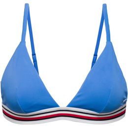 Tommy Hilfiger Bikini Oberteil Damen - Gr&ouml;&szlig;e L - blau