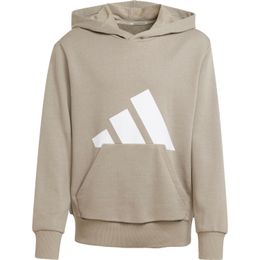 Adidas BIG LOGO Hoodie Jungen - Gr&ouml;&szlig;e 140 - beige
