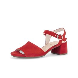Riemchensandale Gabor "Riemchensandale", Damen, Gr. 37,5, rot, Schuhe Riemchensandale